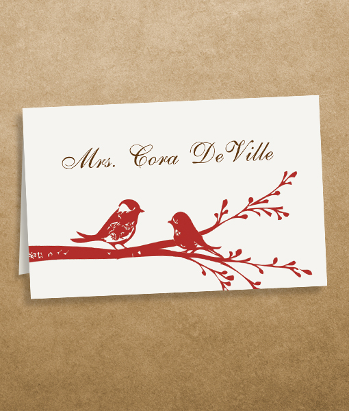 Love Birds Place Cards Template Download Print