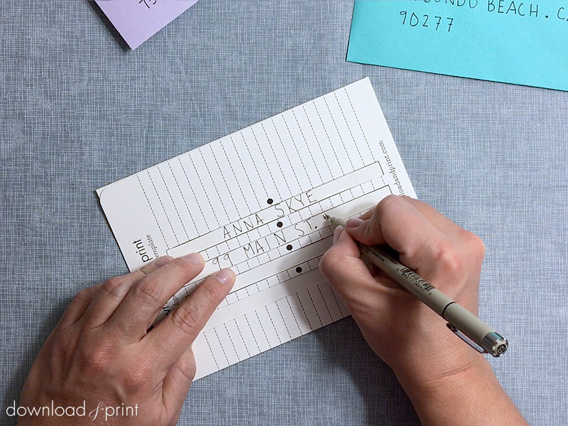 Free Printable Envelope Addressing Template