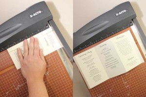 Accordian Fold DIY Wedding Program