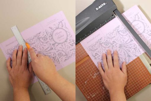 Accordian Fold DIY Wedding Program