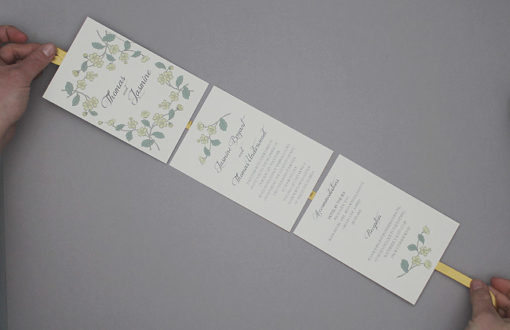 DIY Hanging Wedding Invitation Booklet Tutorial