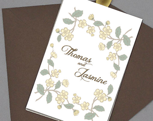 DIY Hanging Wedding Invitation Booklet Tutorial