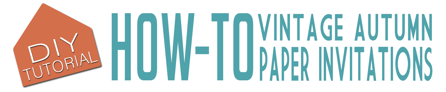 DIY Vintage Autumn Wedding Invitation Set