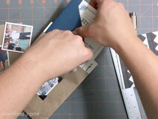 Album style DIY Photo Wedding Invitation