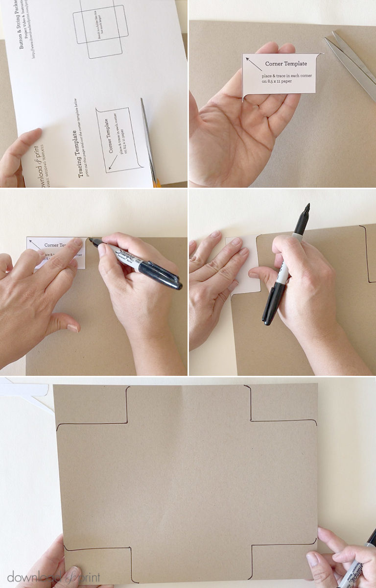 DIY Square Wedding Invitation Pocket | Free Template