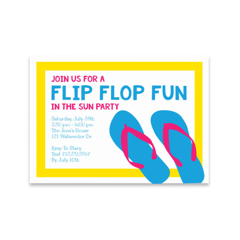 Printable Party Invitations by Download + Print