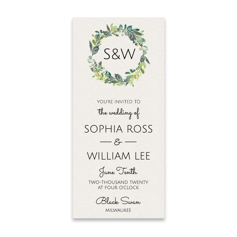Secret Garden Wedding Invitation | Download & Print