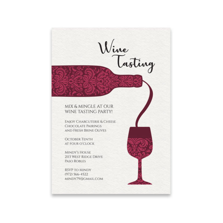 Wine Tasting Invitation | Download & Print Wine Tasting Invitation | Download & Print