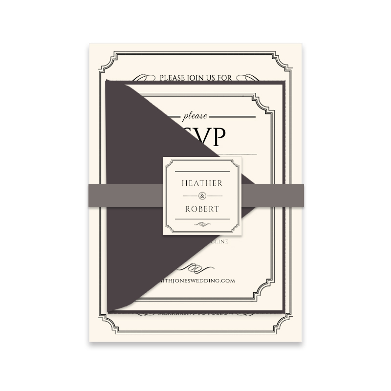 Vintage Playbill Save the Date Card | Download & Print