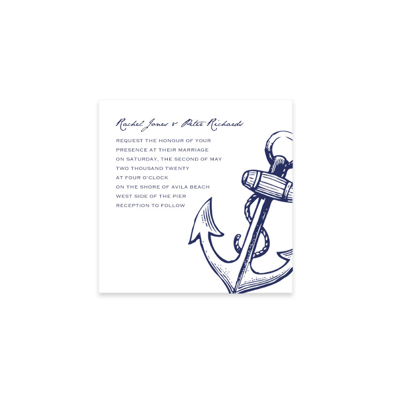 Nautical Anchor Table Number | Download & Print