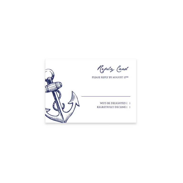 Nautical Anchor Table Number | Download & Print