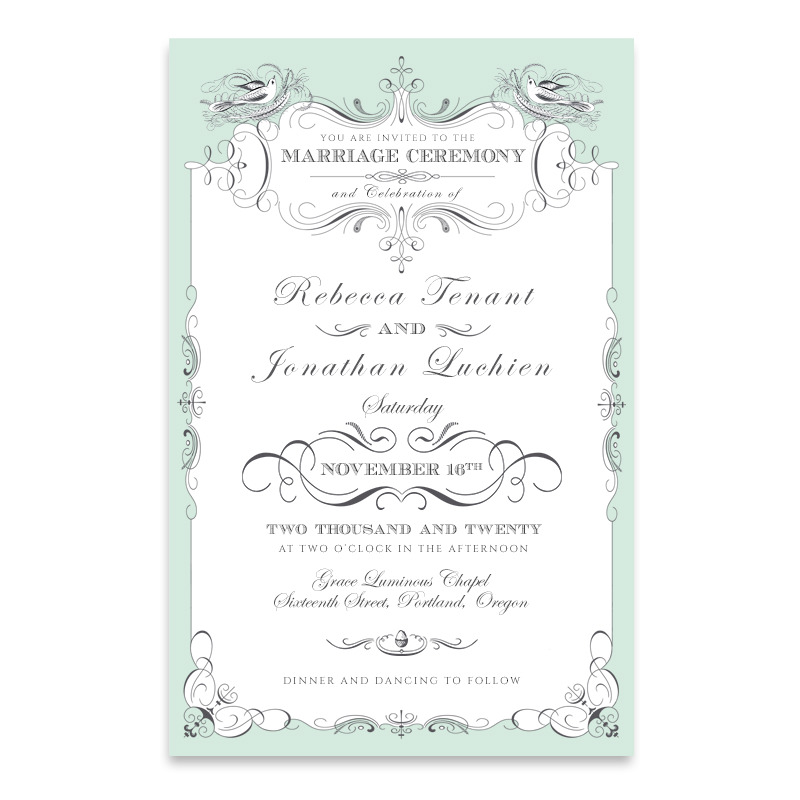 Victorian Vintage Wedding Invitations | Download & Print
