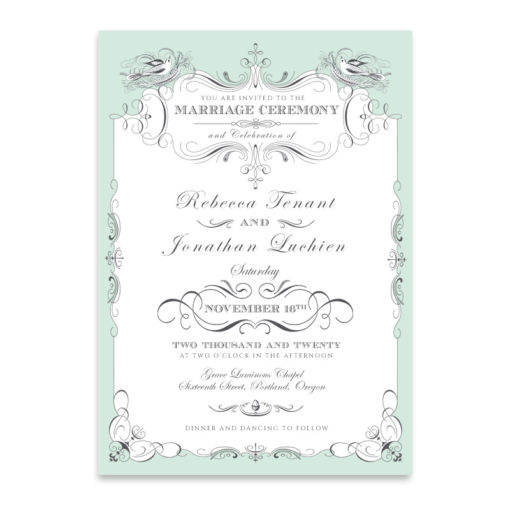 Vintage Victorian Wedding Invitation | Download & Print