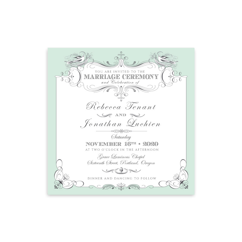 Vintage Victorian Wedding Invitation | Download & Print