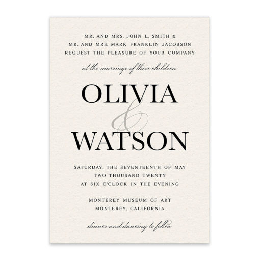 Elegant Typography Wedding Invitation | Download & Print
