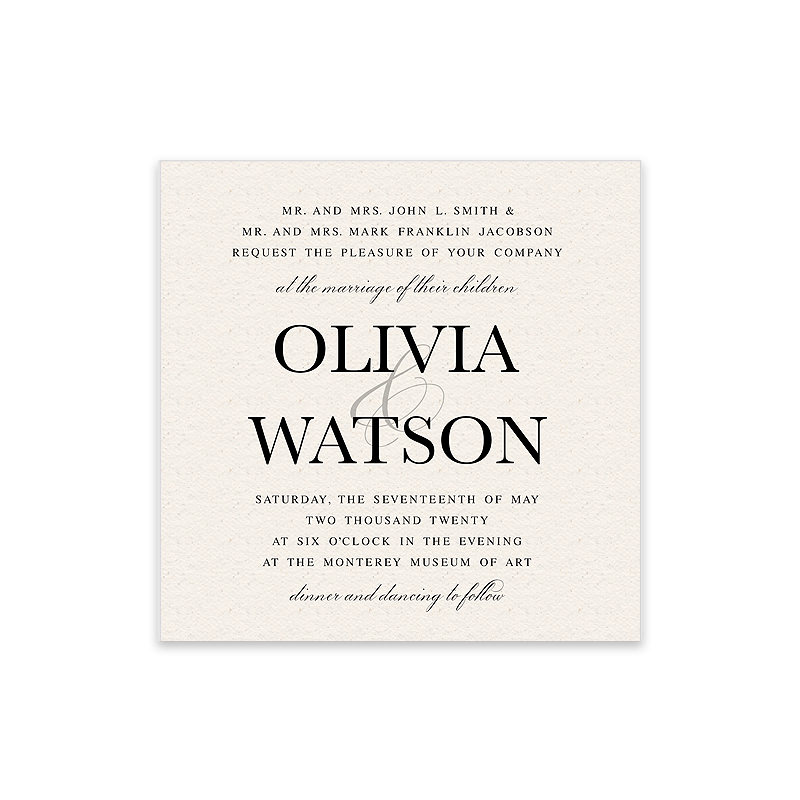 Elegant Typography Wedding Invitation | Download & Print