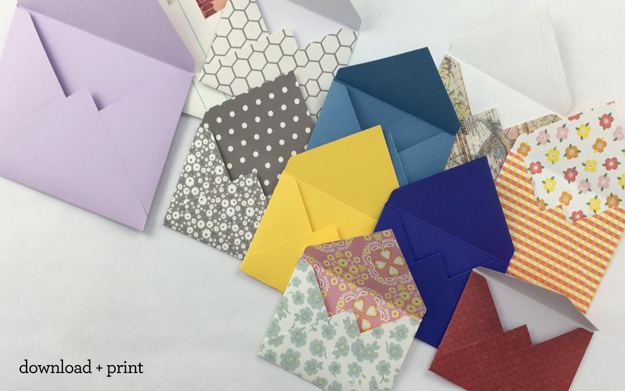 DIY Envelopes- Any Size, Using Scrapbook Paper