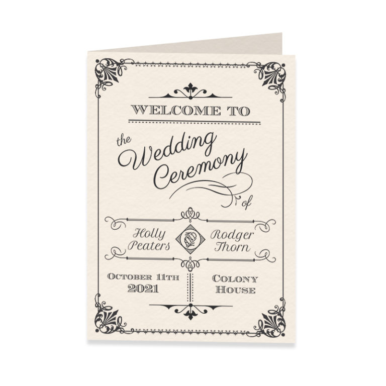Ornate Vintage DIY Wedding Invitation Set | Download & Print