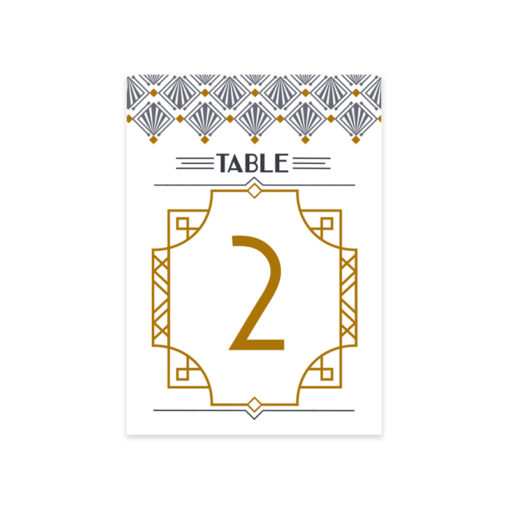 Art Deco Table Number | Download & Print