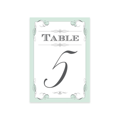 Victorian Table Number | Download & Print