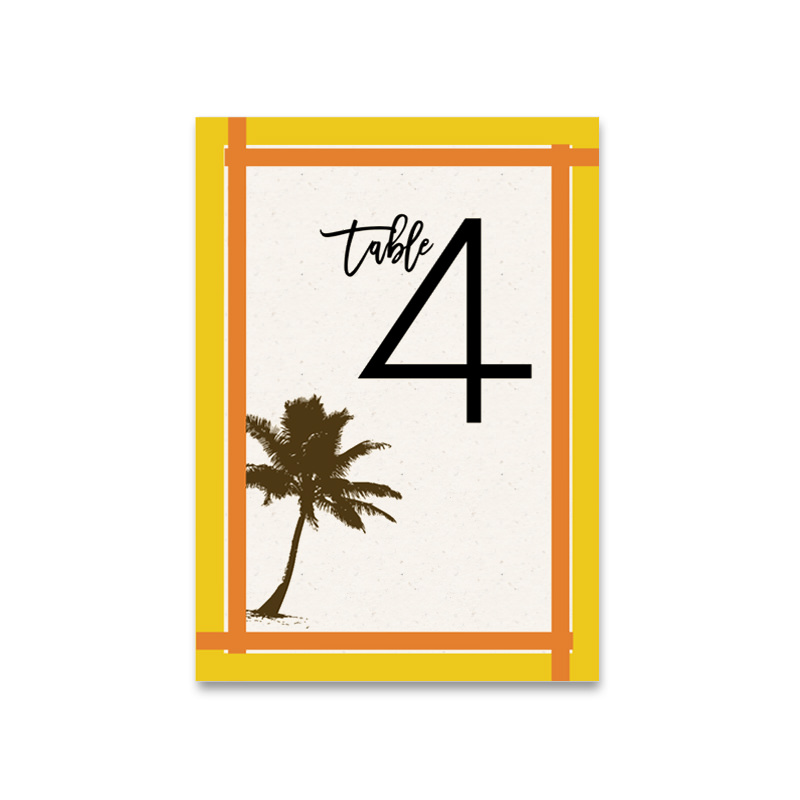 Palm Tree Sunset Wedding Invitation | Download & Print