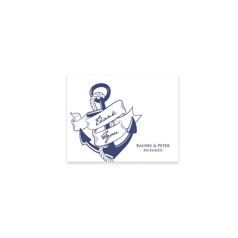 Nautical Anchor Table Number | Download & Print